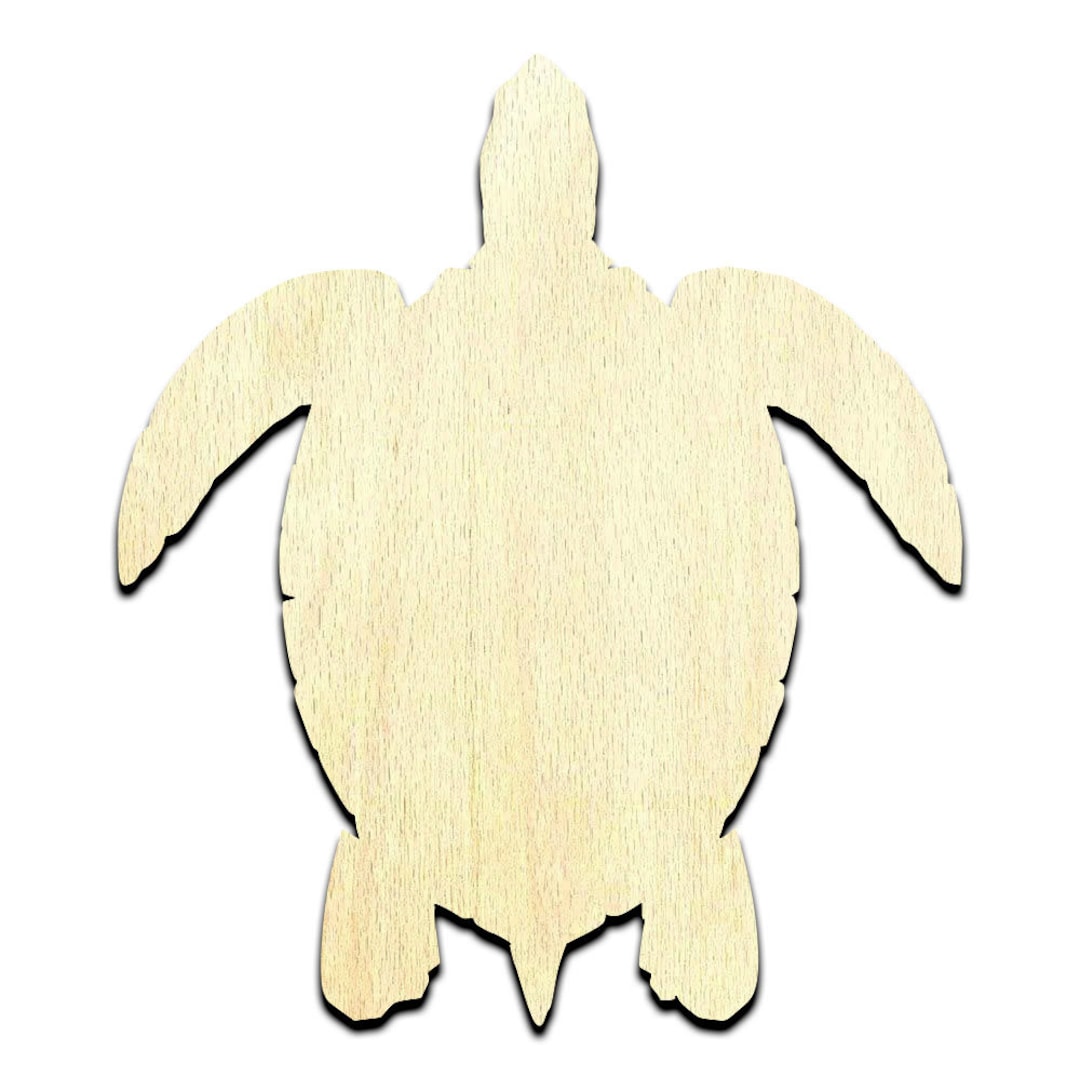 Sea Turtle #2 Laser Cut Out Unfinished Wood Shape Craft Supply - Etsy