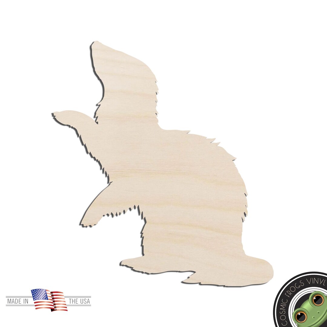 Ferret #5 Laser Cut Out Unfinished Wood Shape Craft Supply - Etsy