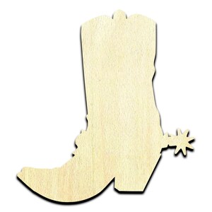 Cowboy Boot Laser Cut Out Unfinished Wood Shape Craft - Etsy