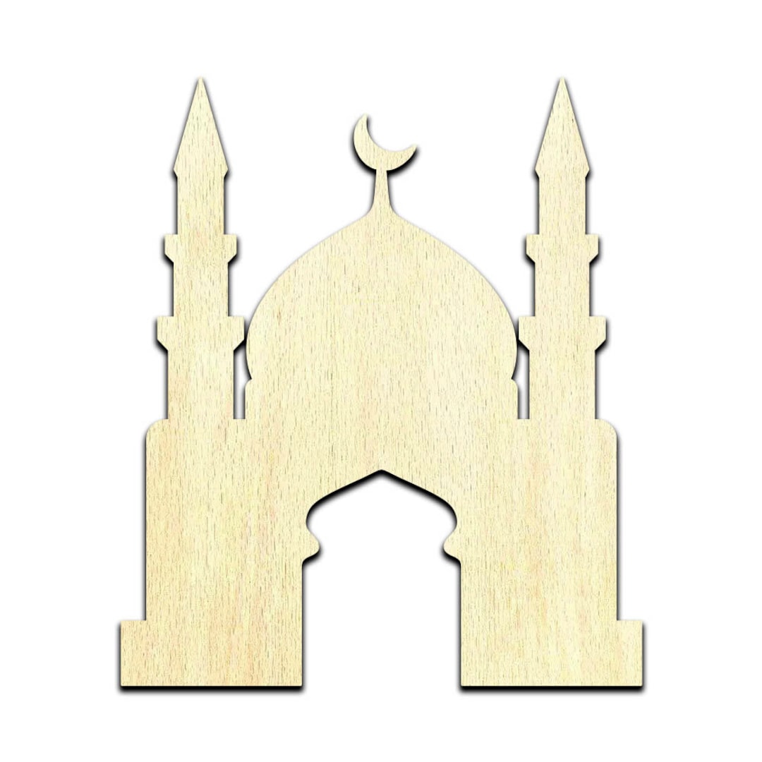 Mosque Laser Cut Out Unfinished Wood Shape Craft Supply - Etsy