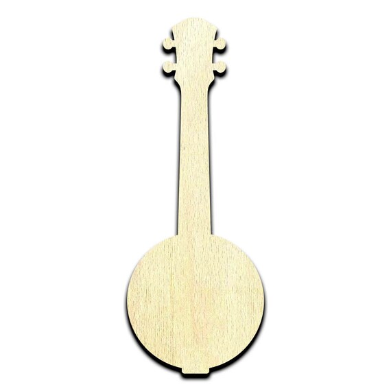 Banjo Laser Cut Out Unfinished Wood Shape Craft Supply | Etsy