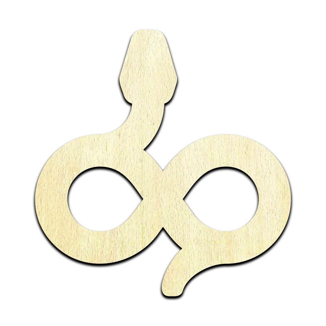Infinity Snake Laser Cut Out Unfinished Wood Shape Craft Supply - Etsy