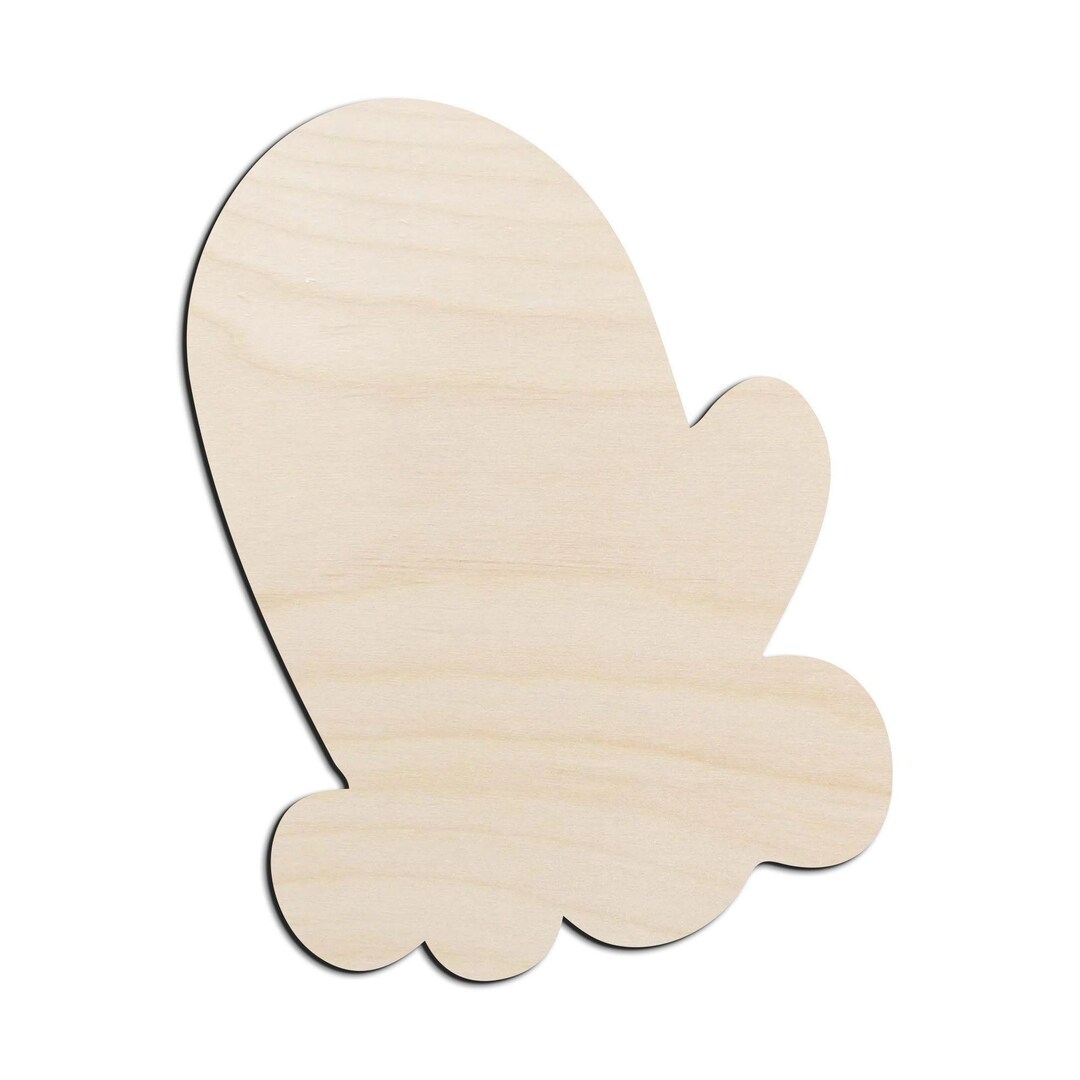 Mitten Laser Cut Out Unfinished Wood Shape Craft Supply - Etsy