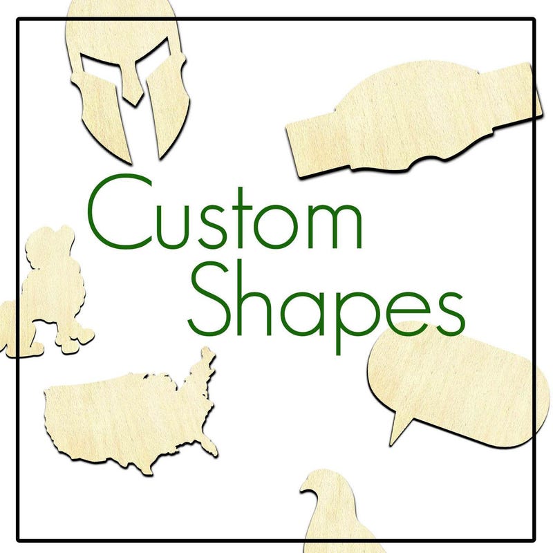 Wood Shapes - Etsy