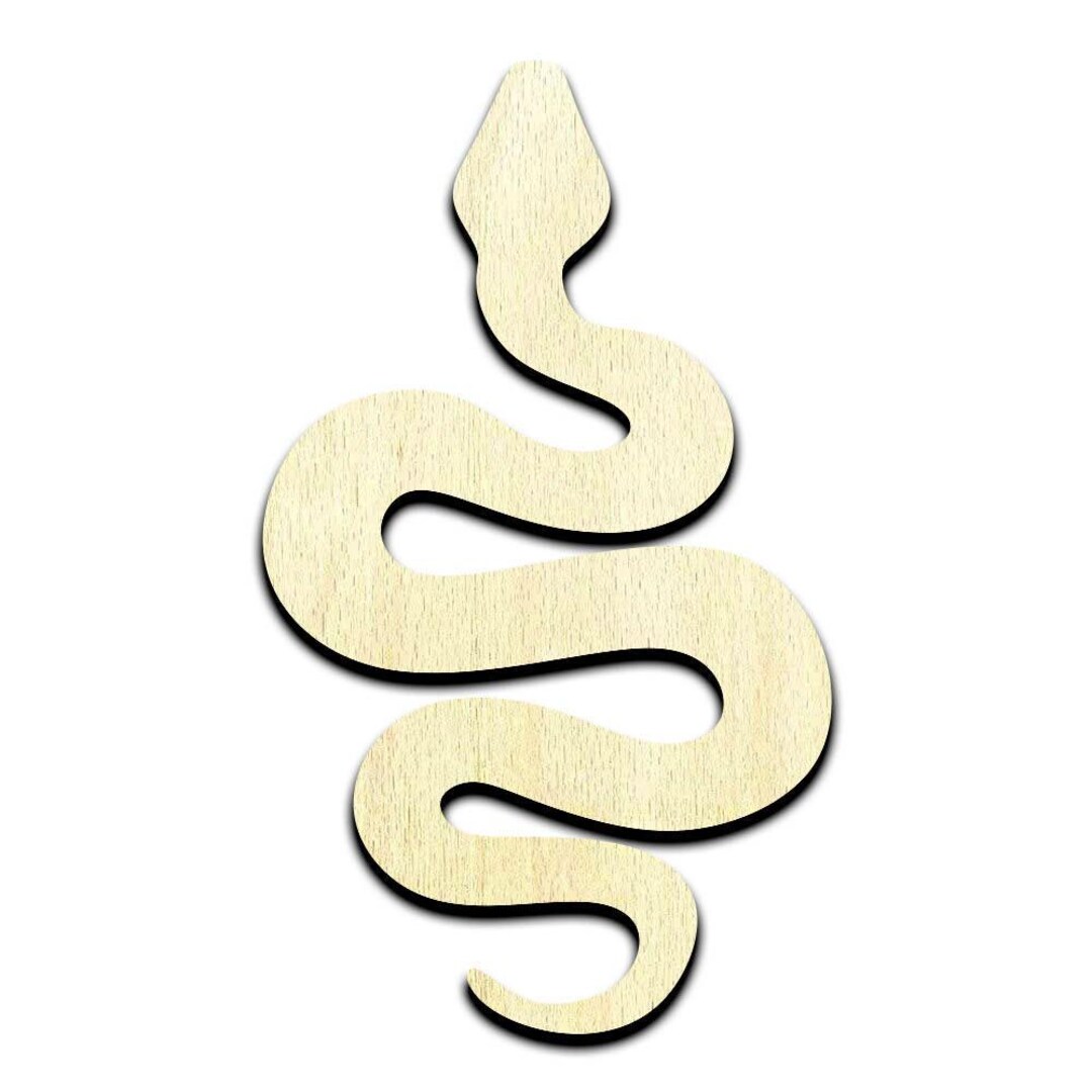 Snake Laser Cut Out Unfinished Wood Shape Craft Supply - Etsy