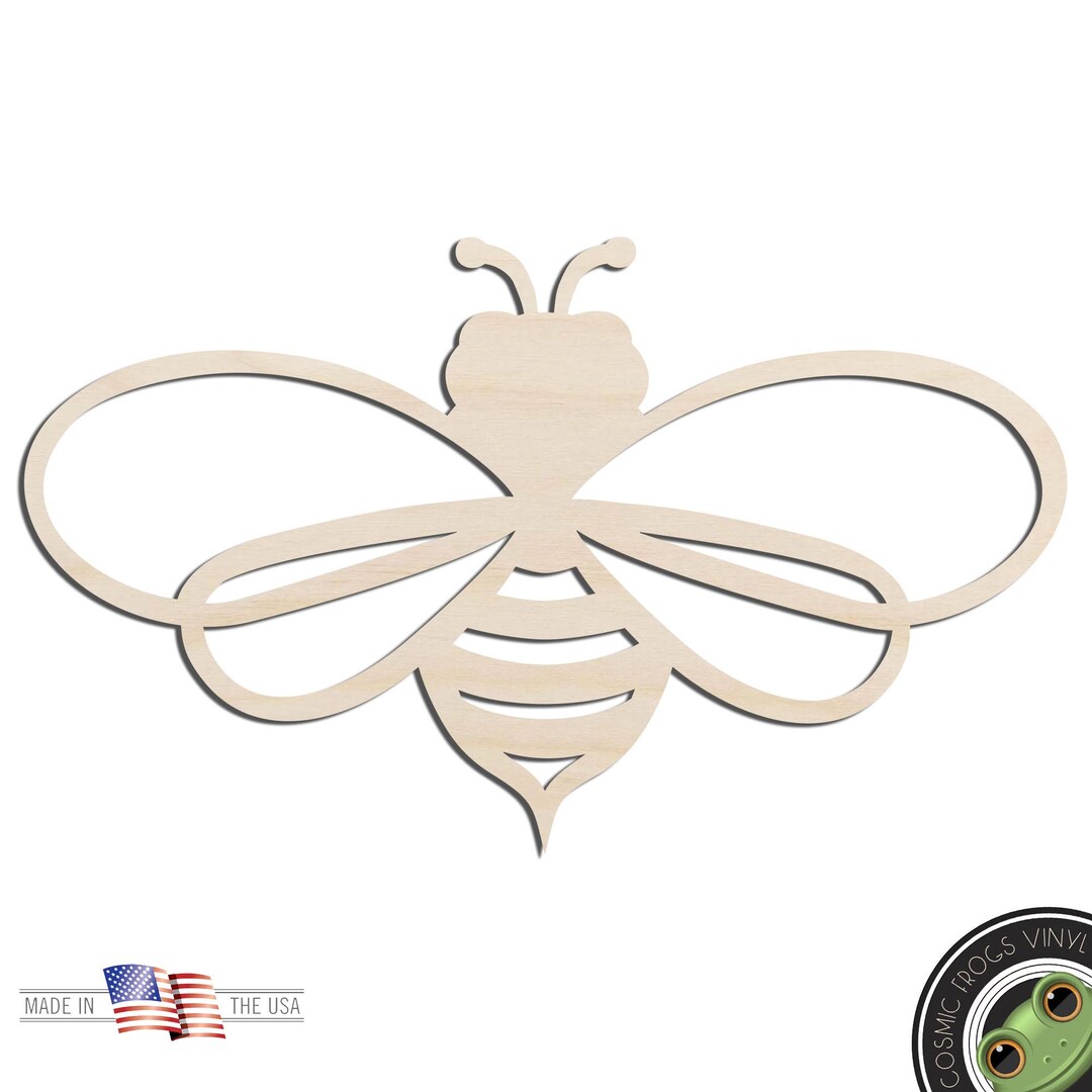 Bumble Bee #2 Laser Cut Out Unfinished Wood Shape Craft Supply - Etsy