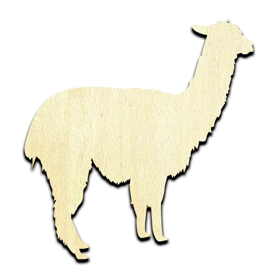 Llama Laser Cut Out Unfinished Wood Shape Craft Supply - Etsy