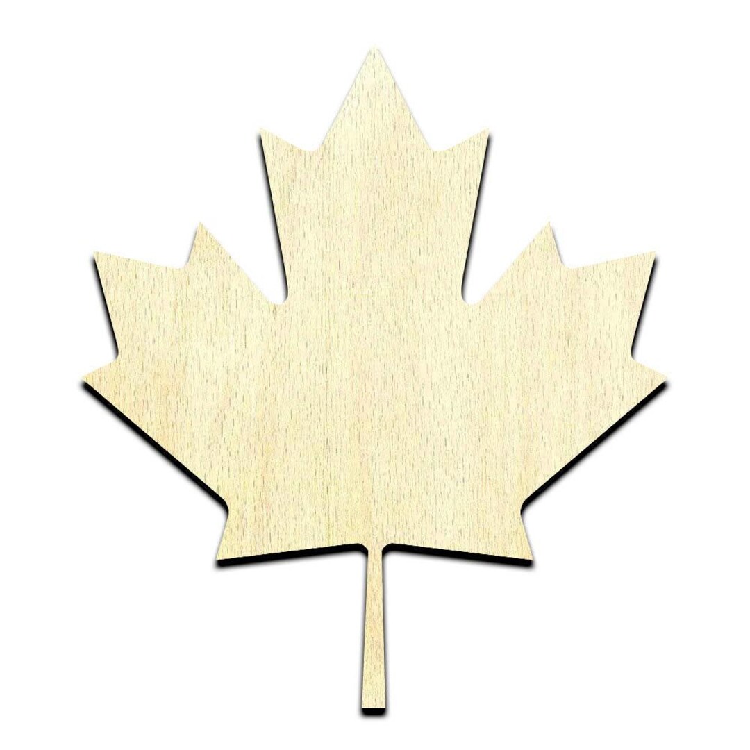 Canadian Maple Leaf Laser Cut Out Unfinished Wood Shape Craft Supply - Etsy