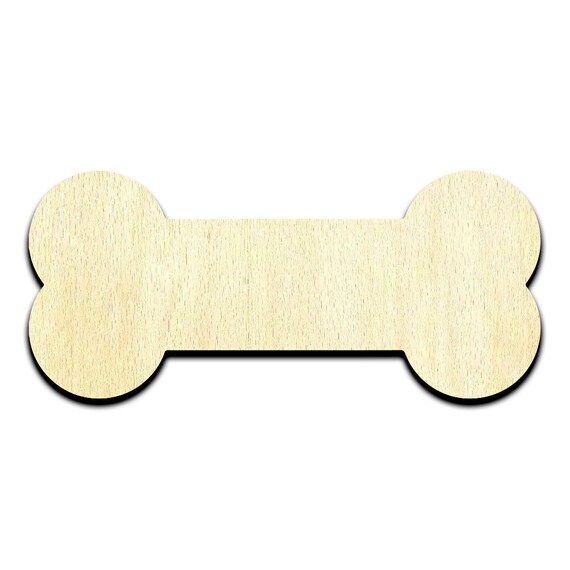 Dog Bone Laser Cut Out Unfinished Wood Shape Craft Supply | Etsy