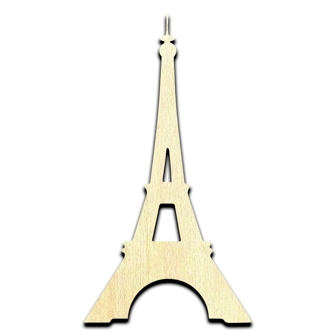 Eiffel Tower Laser Cut Out Unfinished Wood Shape Craft Supply - Etsy