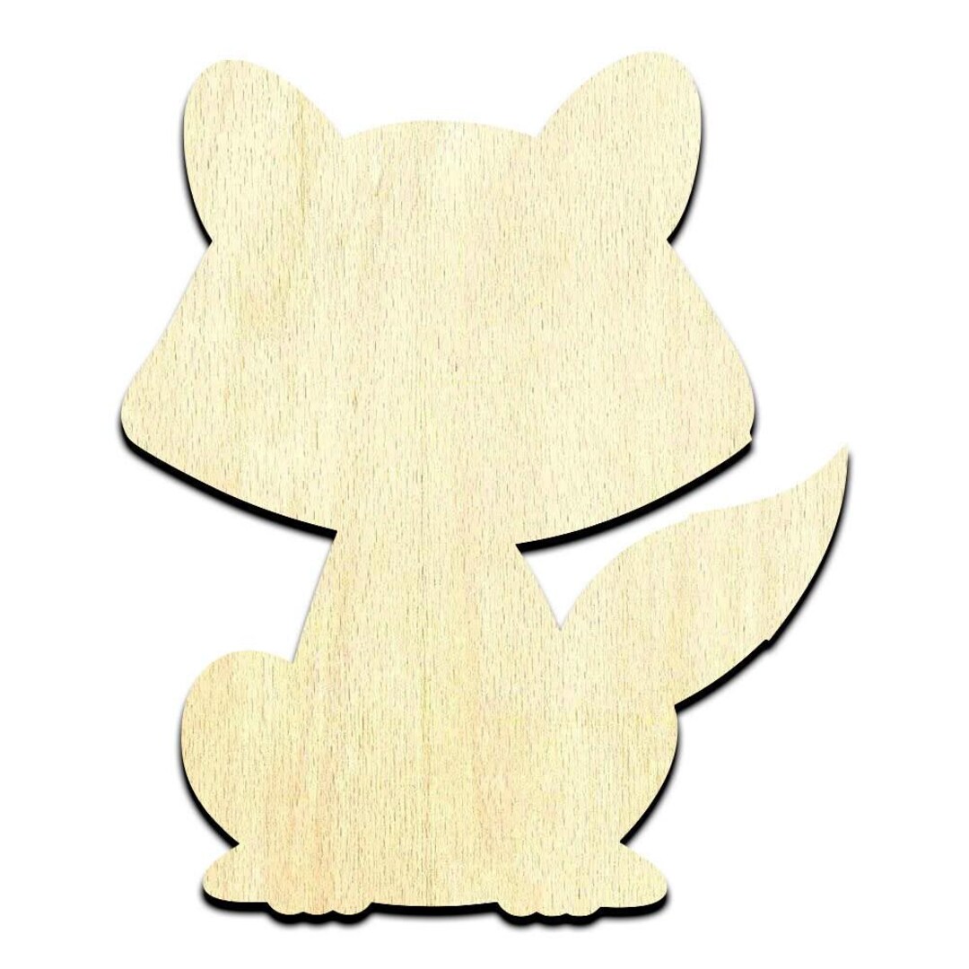 Fox Baby Cartoon Laser Cut Out Unfinished Wood Shape Craft Supply - Etsy