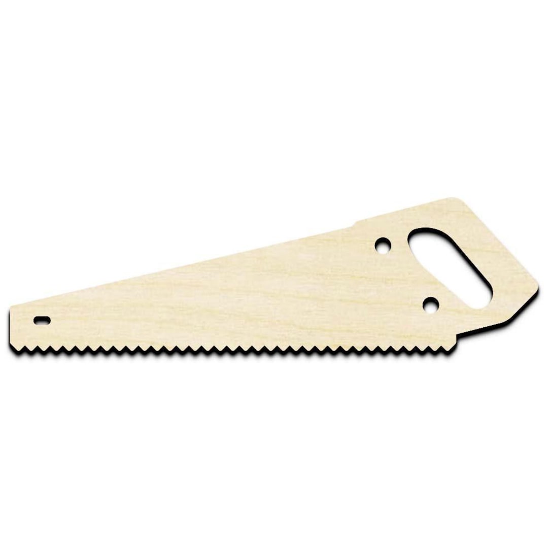 Hand Saw Laser Cut Out Unfinished Wood Shape Craft Supply - Etsy