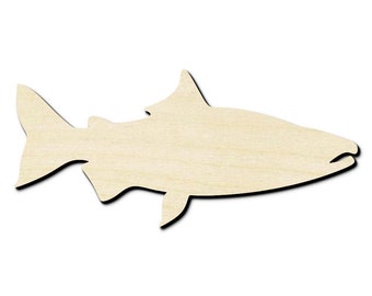 Fish Laser Cut Out Unfinished Wood Shape Craft Supply FSH45 - Etsy