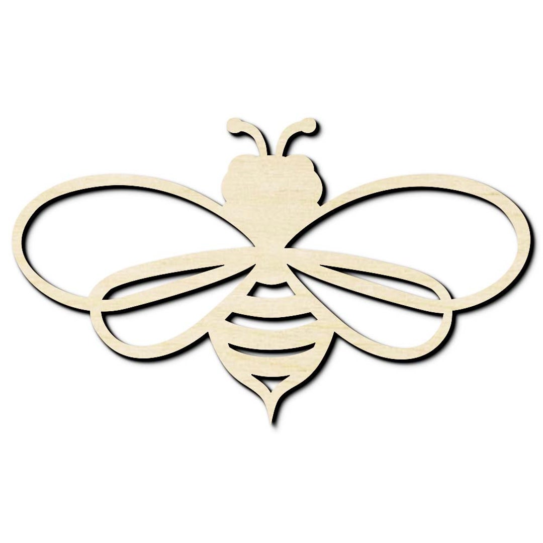Bumble Bee 2 Laser Cut Out Unfinished Wood Shape Craft - Etsy