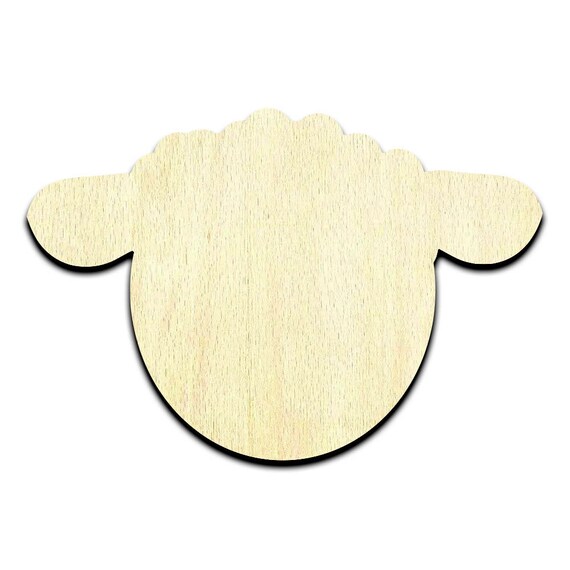 Sheep Head Laser Cut Out Unfinished Wood Shape Craft Supply | Etsy