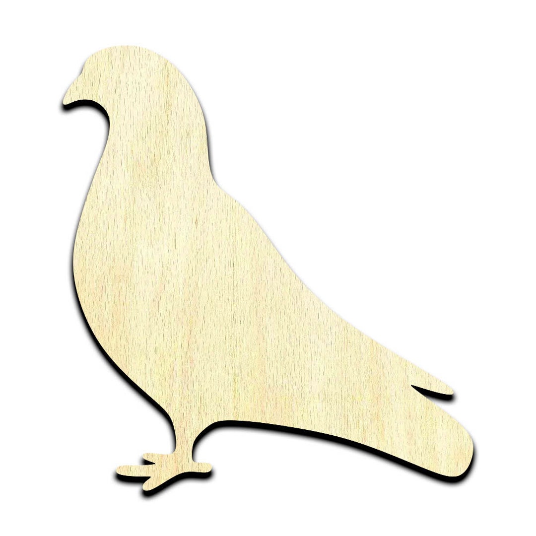 Pigeon Laser Cut Out Unfinished Wood Shape Craft Supply - Etsy