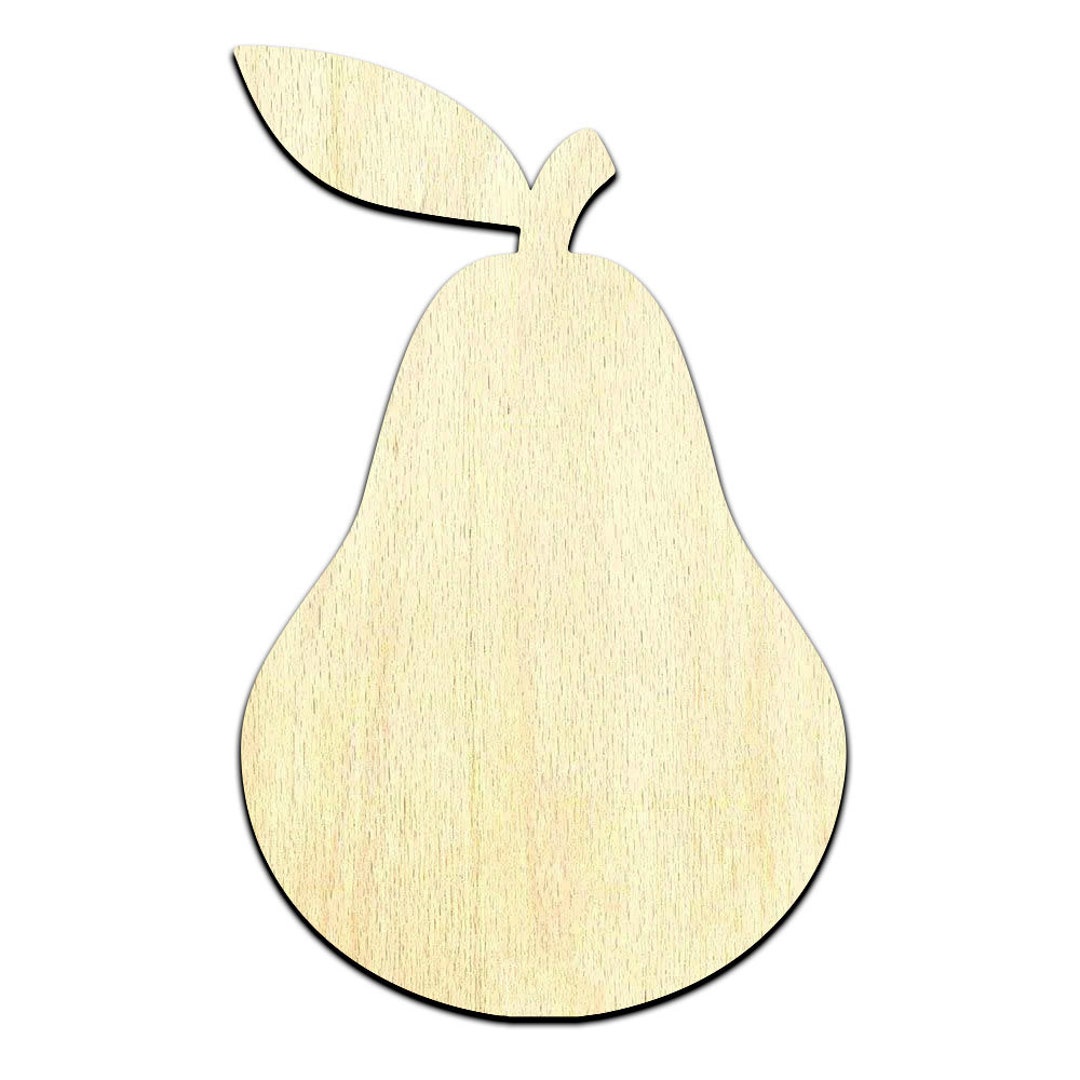 Pear Laser Cut Out Unfinished Wood Shape Craft Supply - Etsy