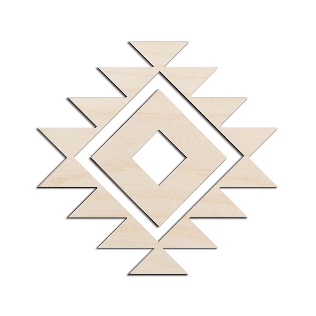 Aztec Diamond Laser Cut Out Unfinished Wood Shape Craft Supply - Etsy