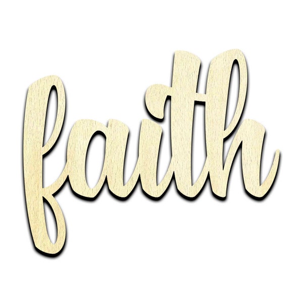 Faith Word - Etsy