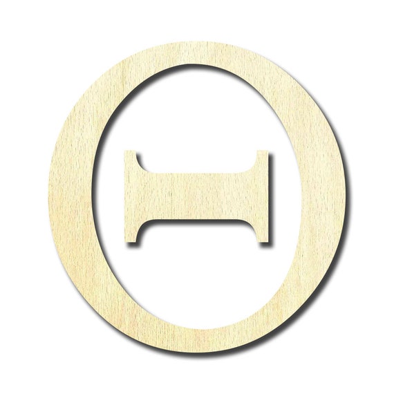 Theta Greek Alphabet Laser Cut Out Unfinished Wood Shape Craft - Etsy
