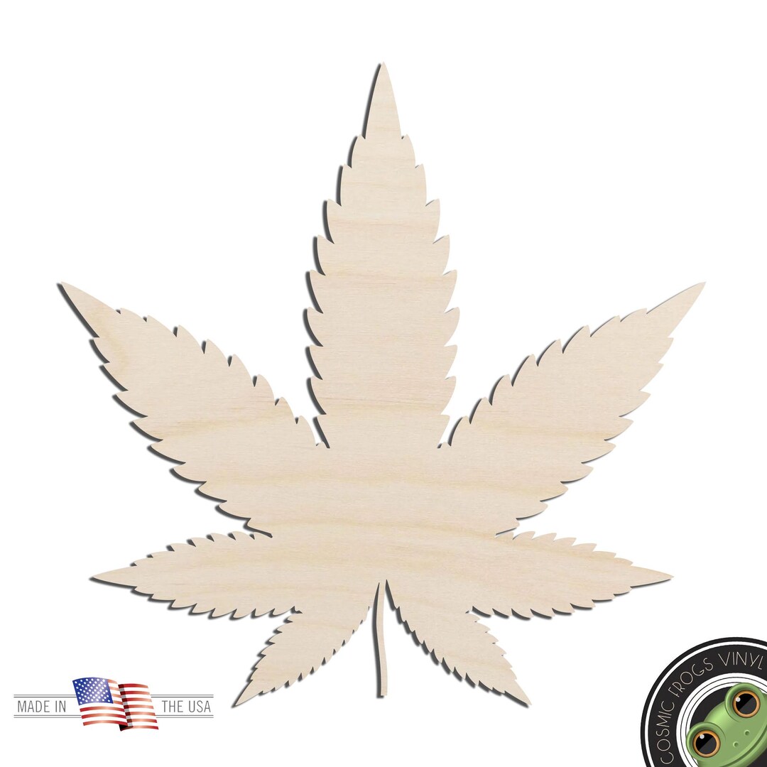 Marijuana Pot Leaf Laser Cut Out Unfinished Wood Shape Craft Supply - Etsy