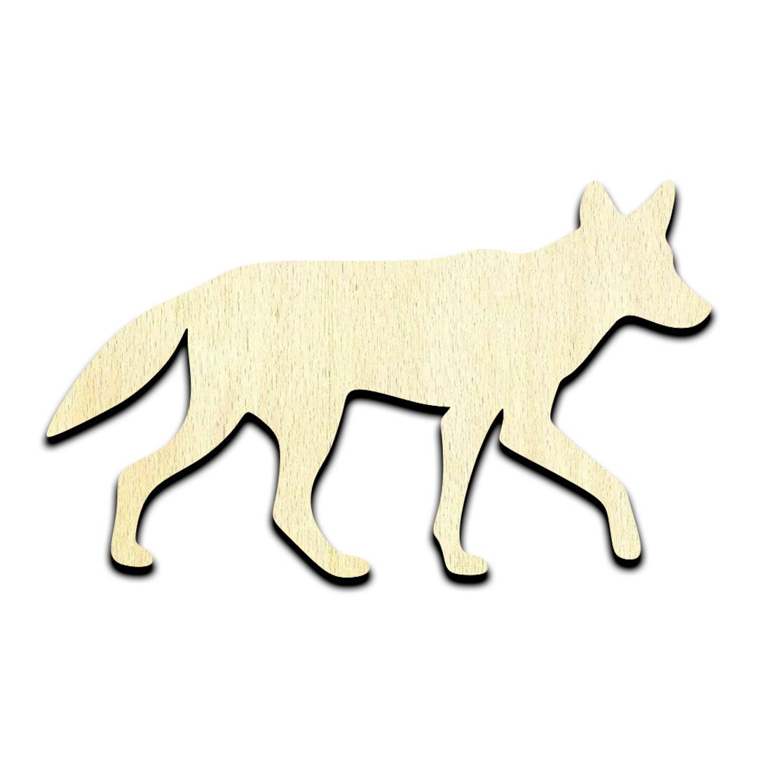 Coyote Laser Cut Out Unfinished Wood Shape Craft - Etsy