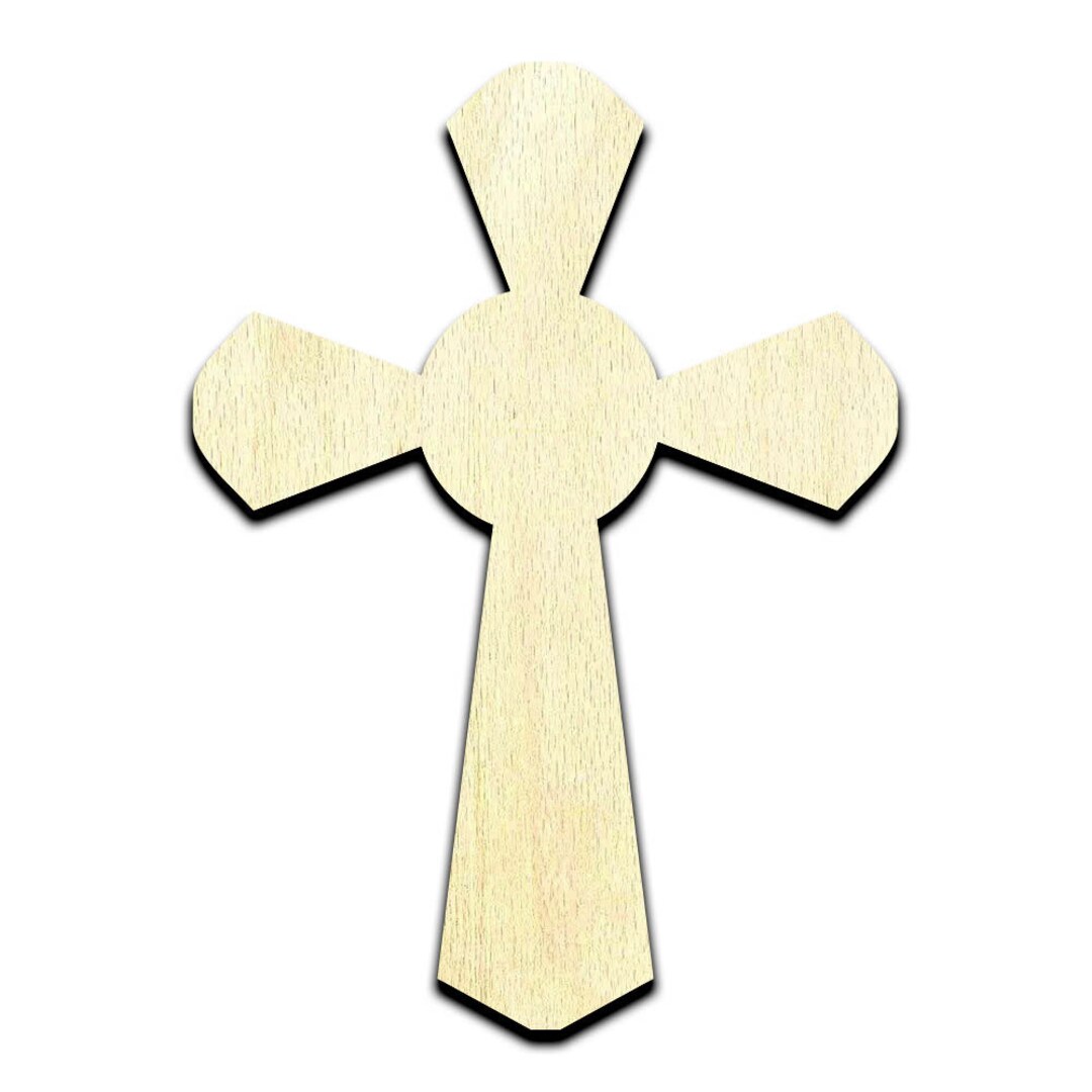 Cross 9 Laser Cut Out Unfinished Wood Shape Craft Supply - Etsy