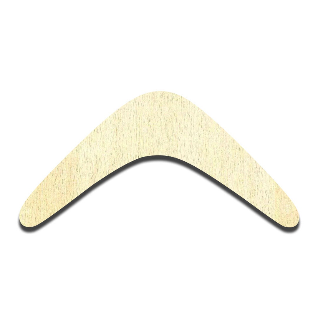 Boomerang Laser Cut Out Unfinished Wood Shape Craft Supply - Etsy