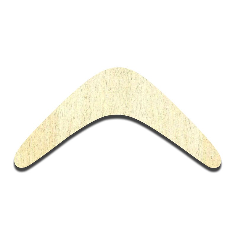 Boomerang Laser Cut Out Unfinished Wood Shape Craft Supply - Etsy