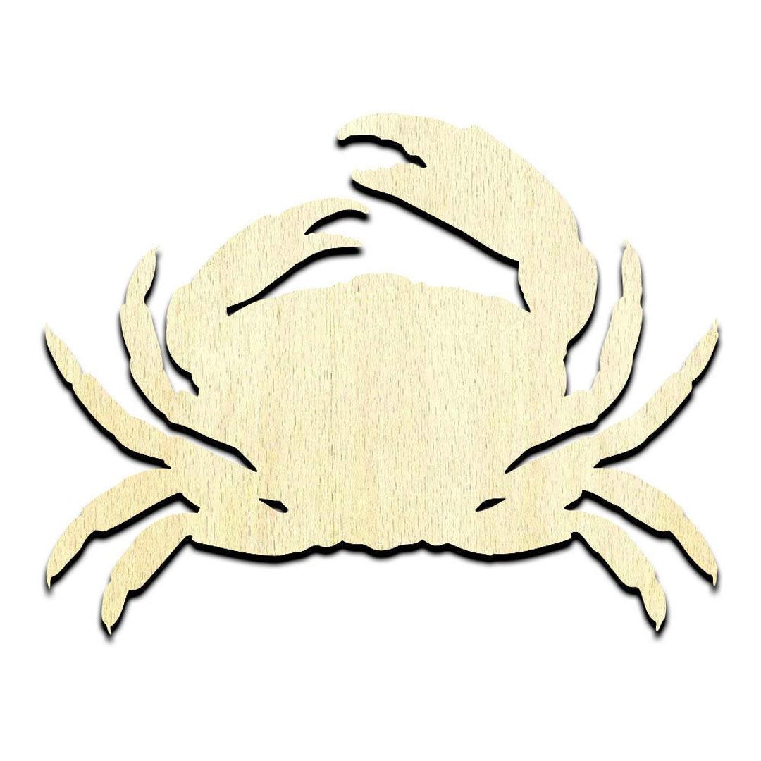 Crab Laser Cut Out Unfinished Wood Shape Craft - Etsy