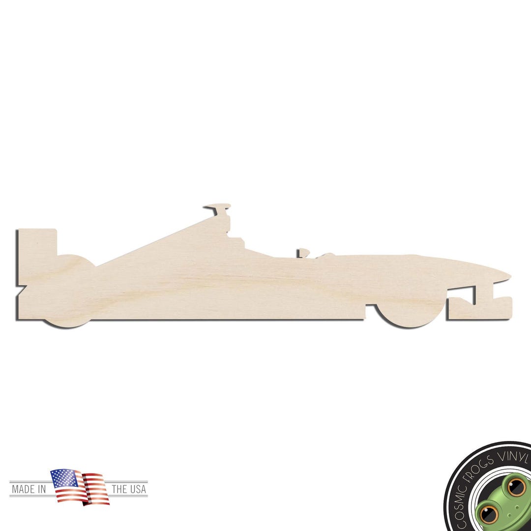 F1 Race Car Laser Cut Out Unfinished Wood Shape Craft Supply - Etsy