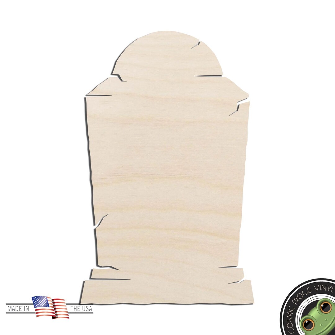 Tombstone #3 Laser Cut Out Unfinished Wood Shape Craft Supply Halloween ...
