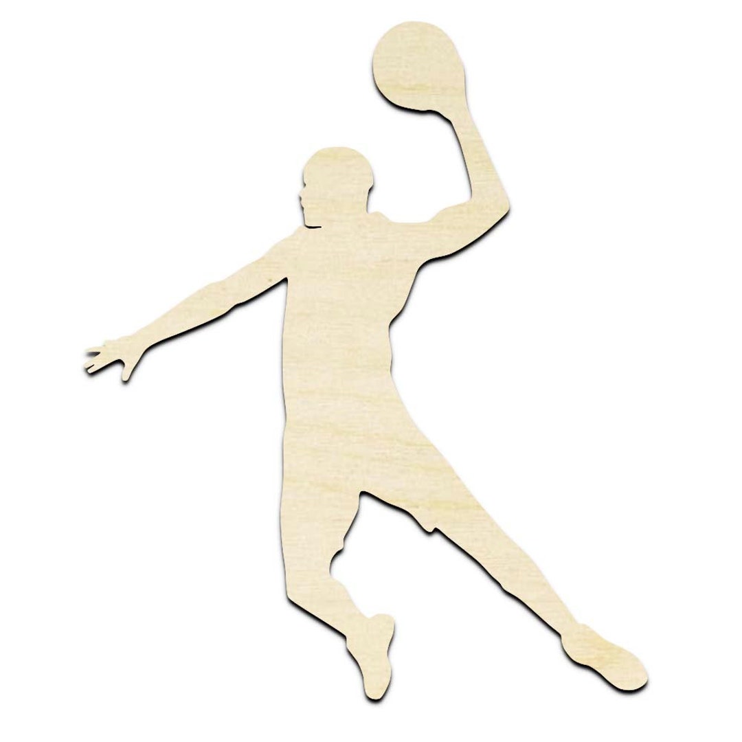 Basketball Player 2 Laser Cut Out Unfinished Wood Shape Craft Supply - Etsy
