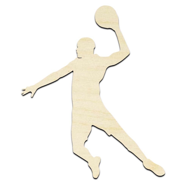 Basketball Player 2 Laser Cut Out Unfinished Wood Shape Craft - Etsy