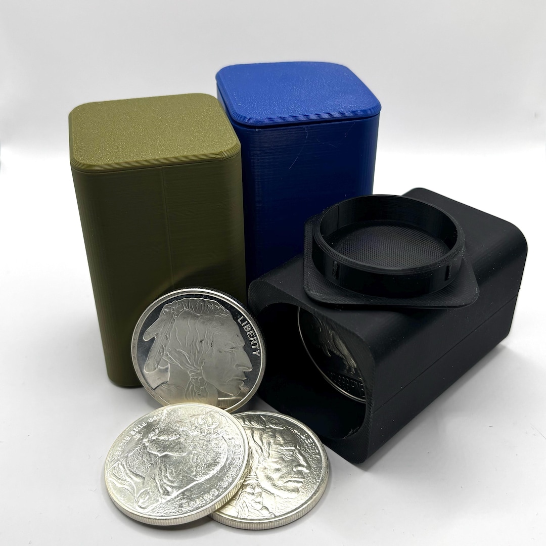 Silver Coin Tube 40mm and Smaller 3D Printed - Etsy