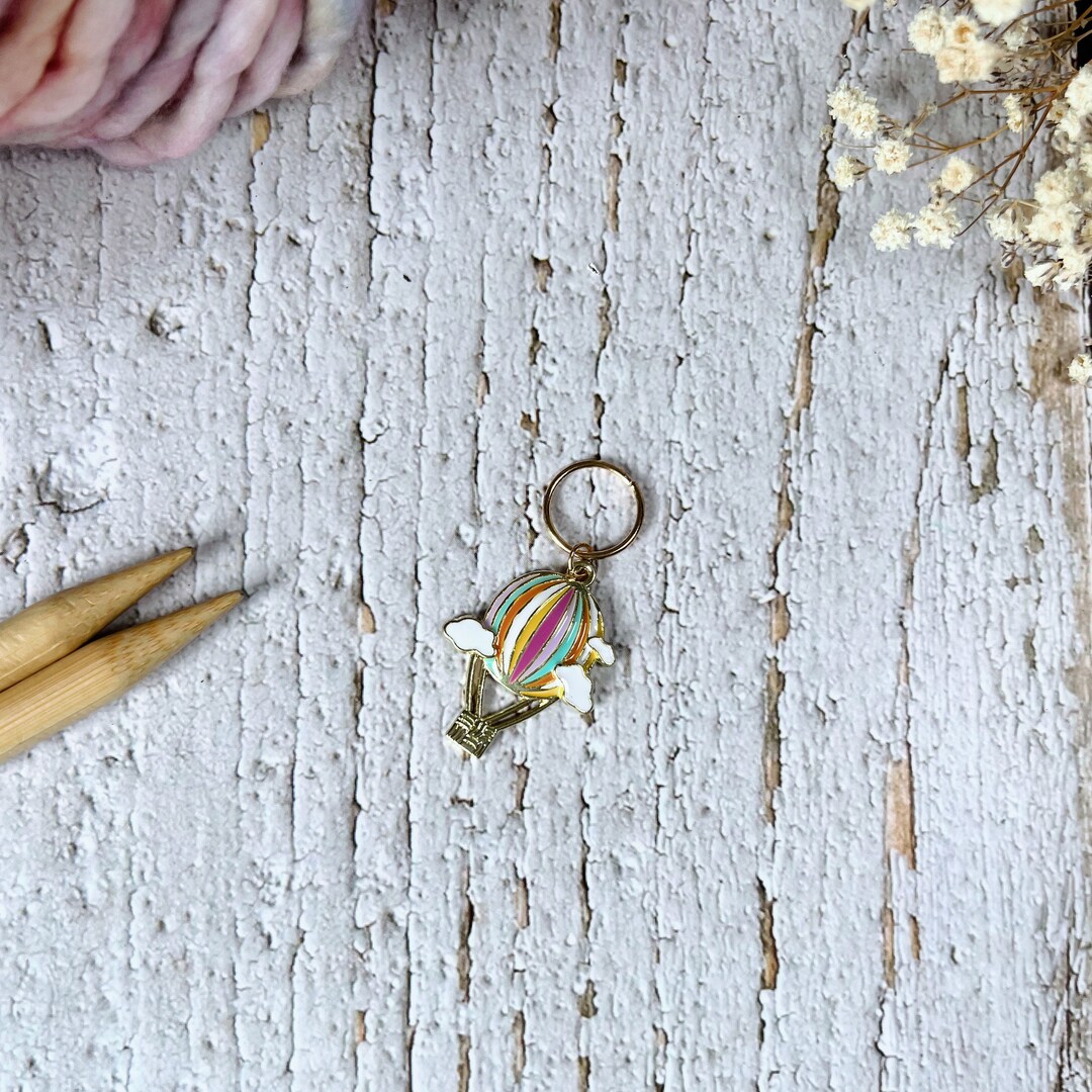 Hot Air Balloon Stitch Marker Crochet Progress Keeper Knitting Marker ...