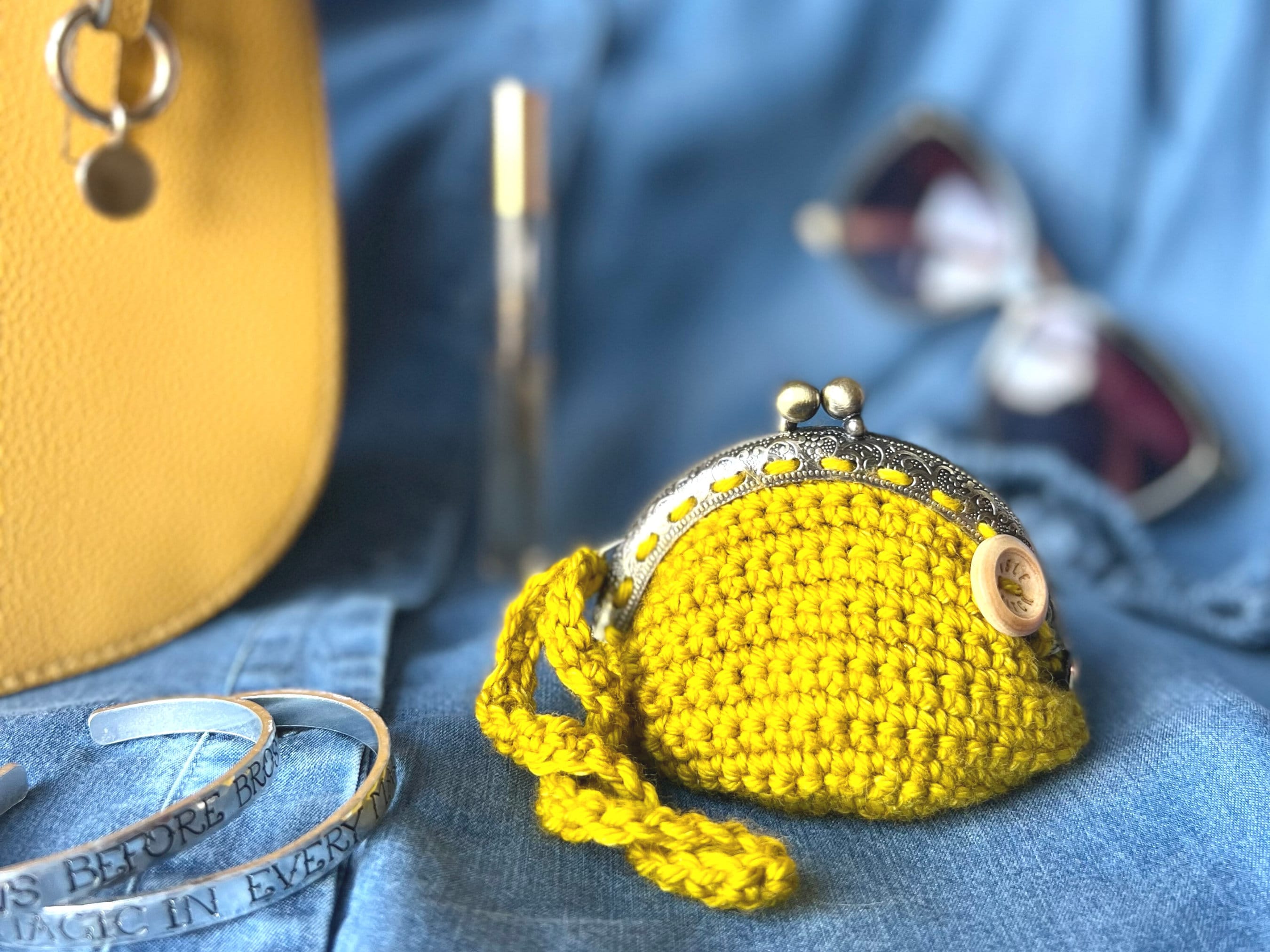 Penny Pocket Coin Purse Crochet Pattern Digital Download - Etsy