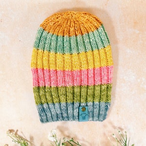 Stick or Twist Beanie Pattern Knit a Simple Ribbed Beanie or Decorative ...