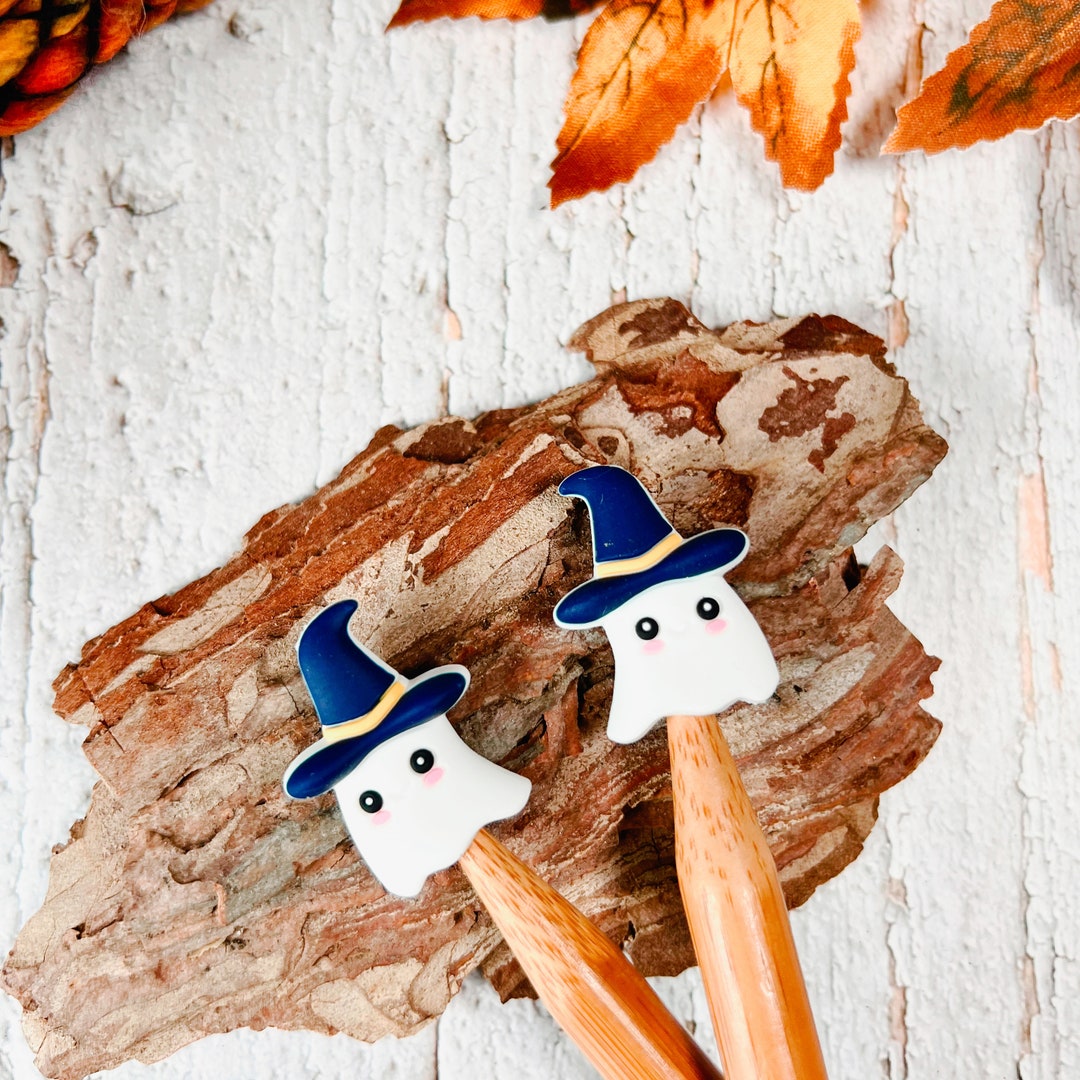 Halloween Ghost Stitch Stoppers Halloween Ghoul Stitch Keepers Needle Minders Point Protectors ...