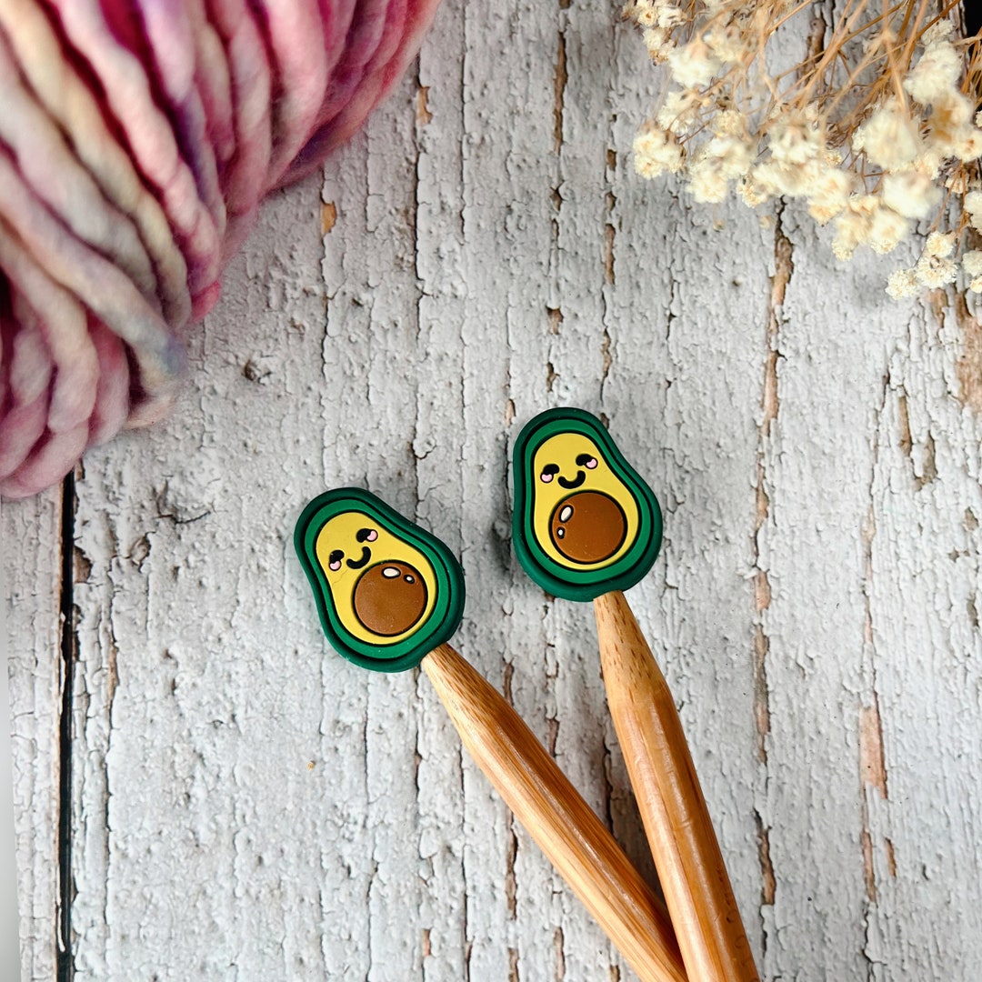 Avocado Stitch Stoppers for Knitting the Perfect Stitch Minders Point ...