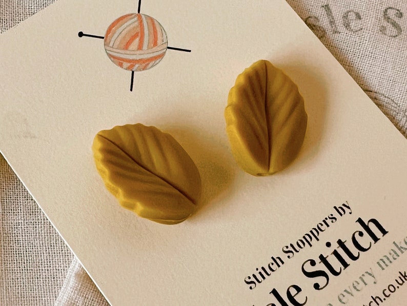 Leaf Stitch Stoppers the Perfect Stitch Keepers or Needle - Etsy