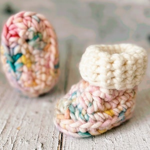 Tootsie Bootie Crochet Pattern for Baby Bootie Pattern in Super Bulky ...