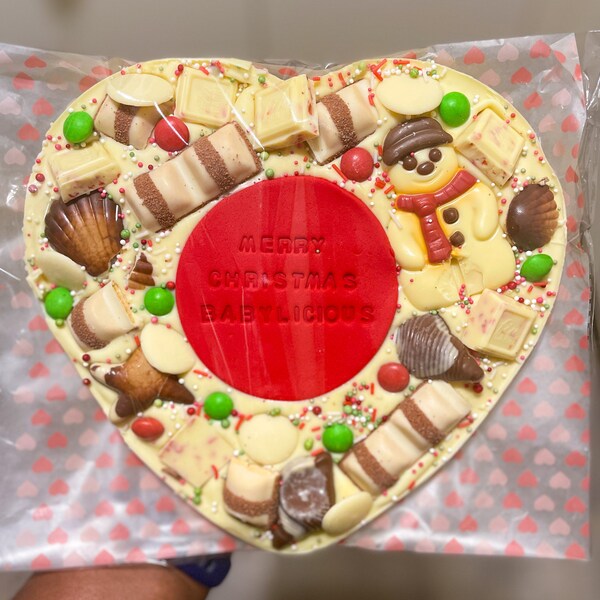 Heart Chocolate Slab - Etsy UK