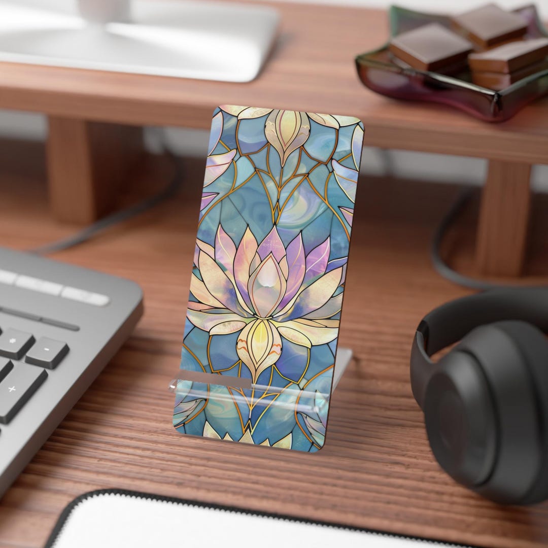 Lotus Flower Phone Stand: Artistic Desk Accessory - Etsy