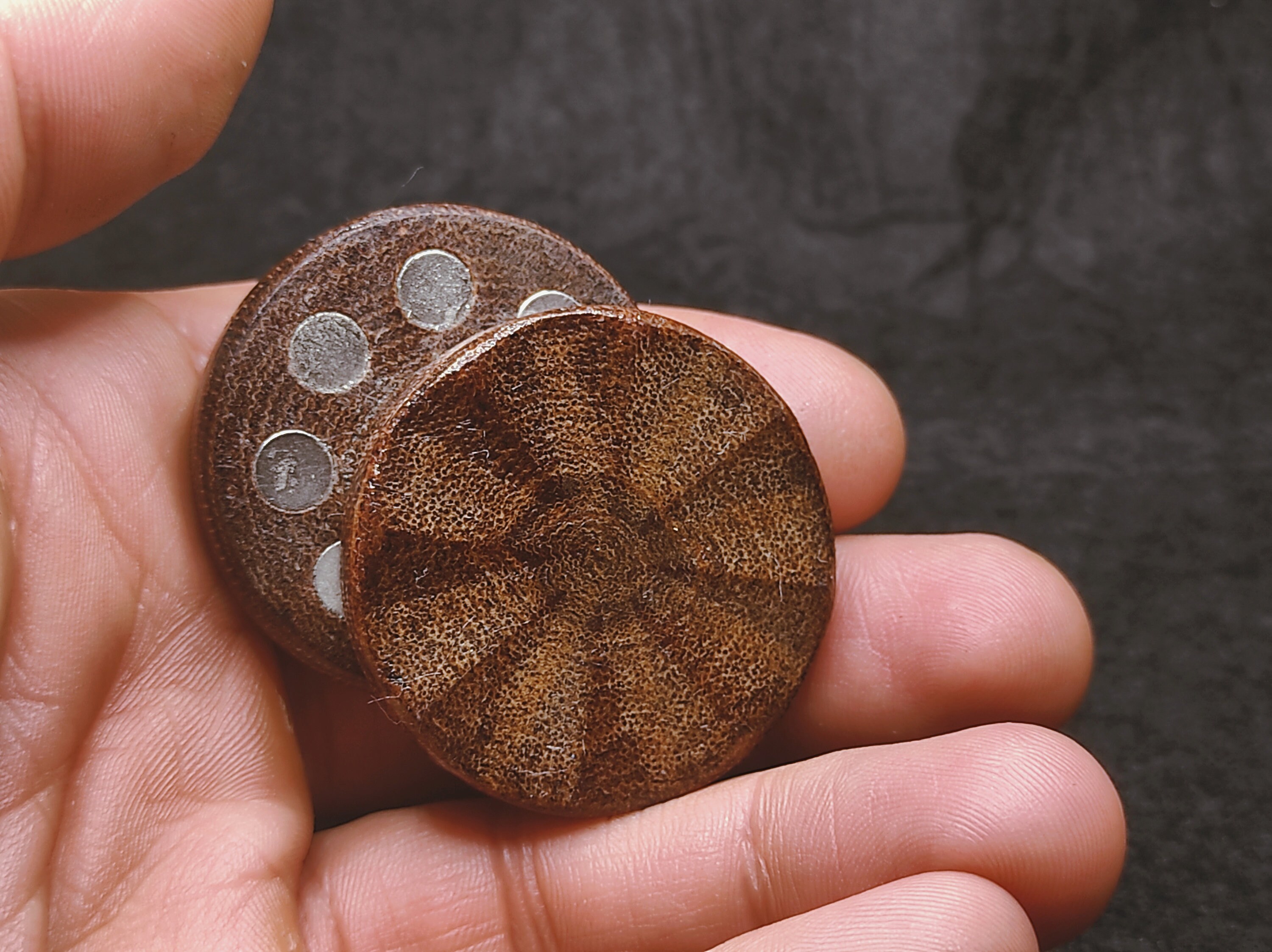 ROTATING Haptic Coin / Fidget / Worry Coin / Brass EDC / | Etsy