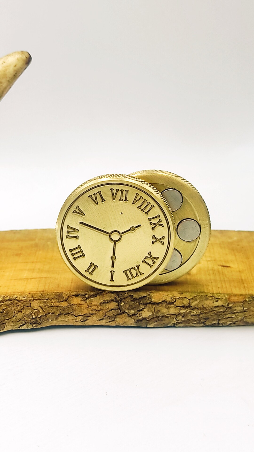 Clock Orbit Fidget Coin / Fidget / Worry Coin / Brass EDC / - Etsy