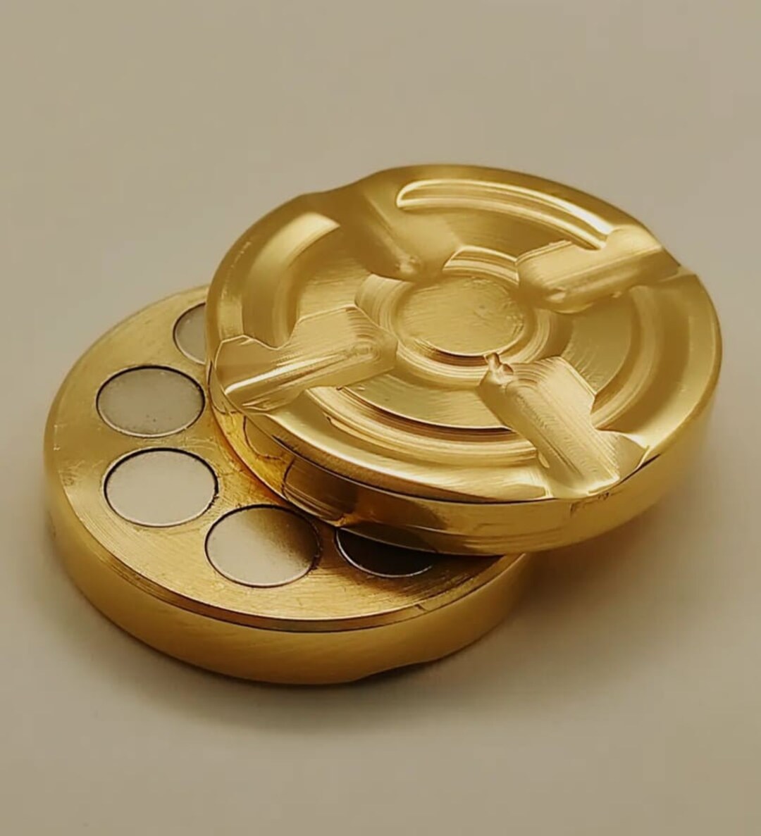 The Flow Haptic Coin / Fidget / Worry Coin / Brass EDC / Sensory Toy ...
