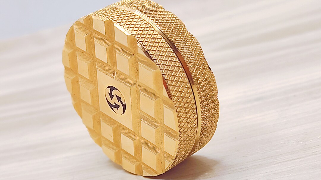 Textured Haptic Coin / Fidget / Worry Coin / Brass EDC / Sensory Toy ...