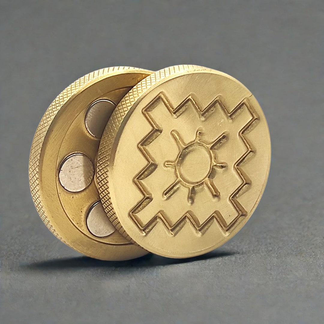 Cross Fidget Slider / Fidget / Worry Coin / Brass EDC / - Etsy