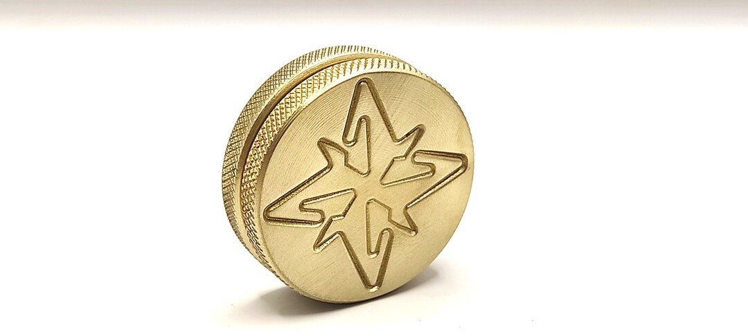 Compass Fidget Coin / Fidget / Worry Coin / Brass EDC / Sensory Toy ...
